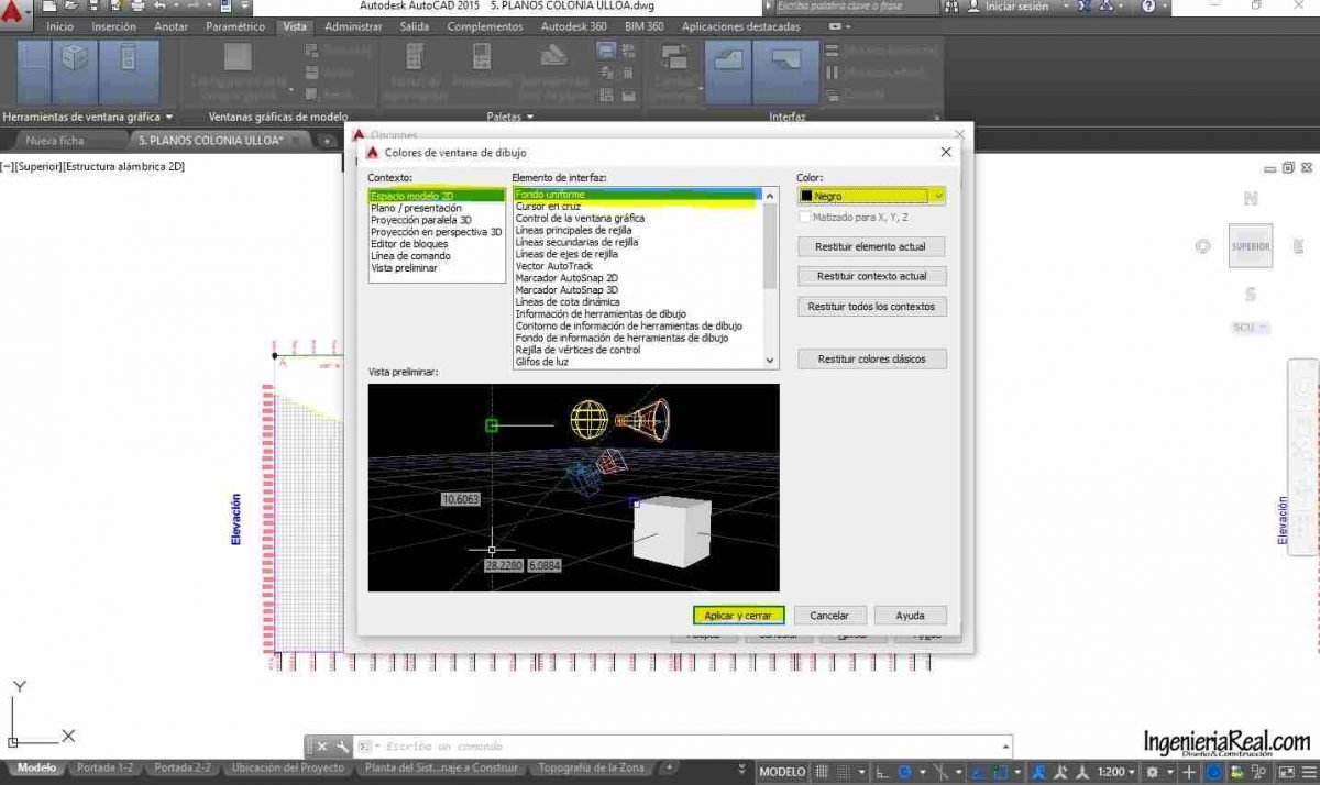 Cambiar el fondo de AutoCAD: Pasos detallados
